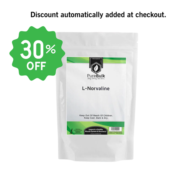 L-Norvaline - Amino Acid for Nitric Oxide Boost – PureBulk, Inc.