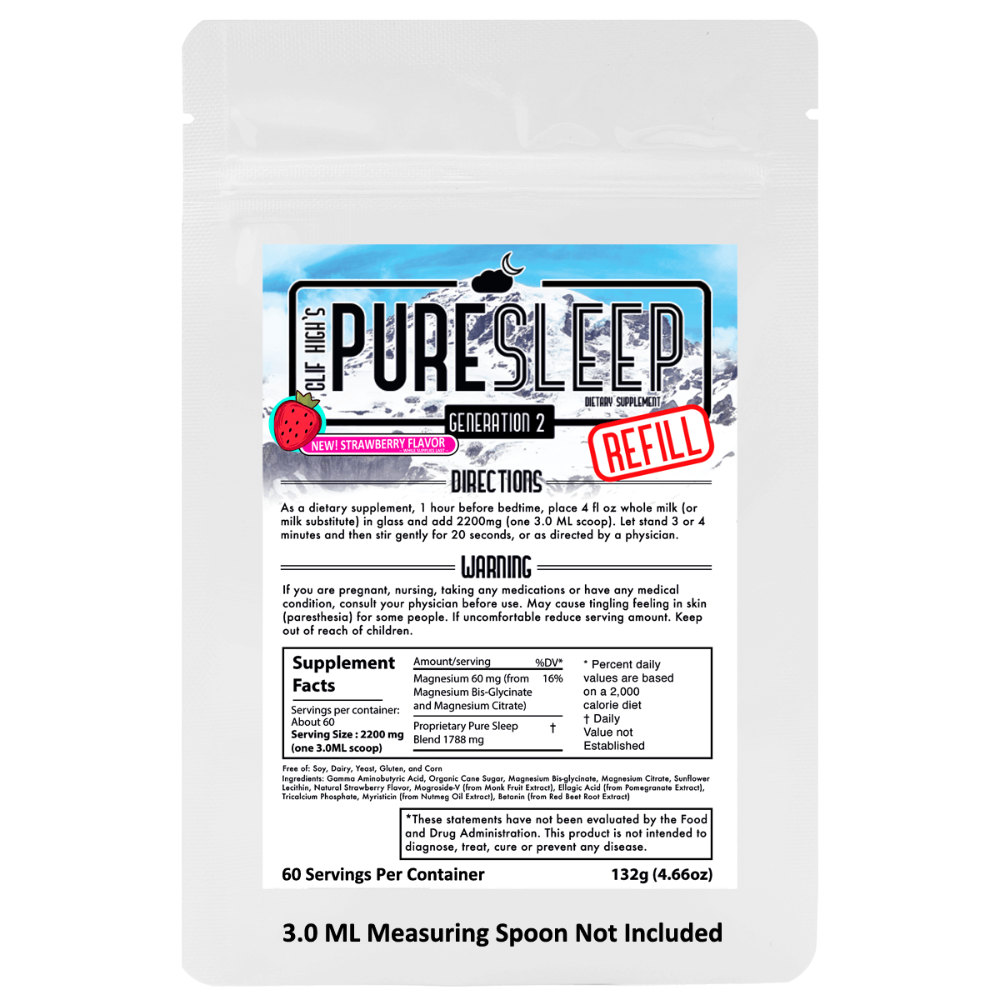 Clif High's Pure Sleep - A Sleep Aid Without Melatonin - PureBulk, Inc.